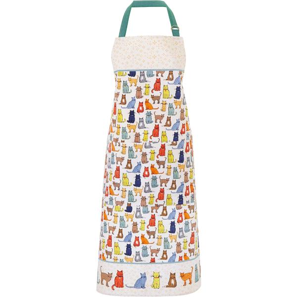 商品名アルスターウィーバーズ コットンエプロン キャットウォーク7CWK01Ulster Weavers Catwalk Cotton Apron - With Cute Multicoloured Cat Animal Handrawn ...