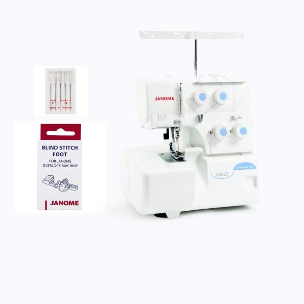 商品名Janome 8002D Serger ボーナスアクセサリー付きJanome 8002D Serger Includes Bonus Accessoriesブランド：Janome商品サイズ：高さ：34.3 cm横幅：37.3 cm奥行...