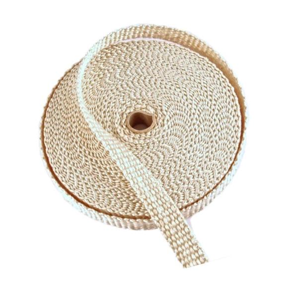 商品名:  TAN High Temperature Vermiculite Coated Thermal Header Exhaust Pipe Fiberglass Insulation Wrap Roll Tan 1/8" X 1" ...