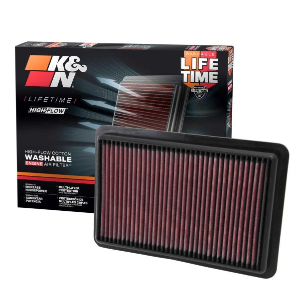 商品名: K&amp;N 純正交換 エアフィルター マツダ 用 33-2480 [並行輸入品] K&amp;N High-Flow Original Lifetime Engine Air Filter: Increase Power: P...