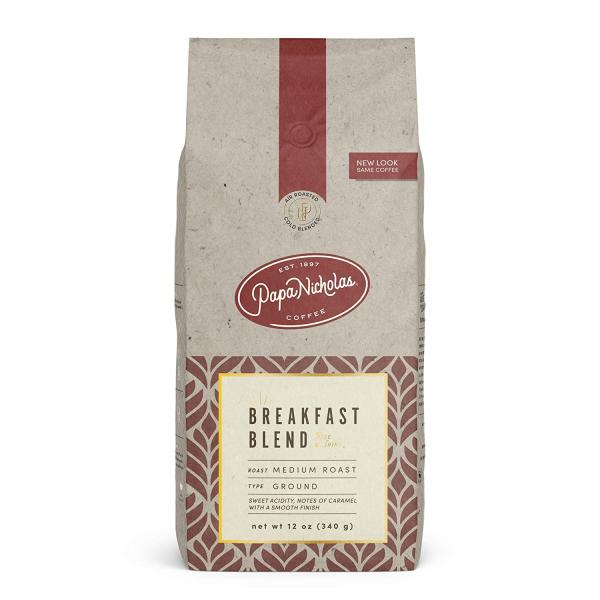 商品名PapaNicholas Coffee Ground Coffee, Breakfast Blend, 12 Ounceブランド：Papanicholas Coffee商品サイズ：12 Ounce高さ：5.6 cm横幅：8.9 cm奥...