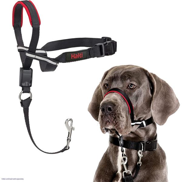 商品名(ハルティー) 引っ張り防止ハーネスドッグトレーニングコントロール 犬用 (Lサイズ)HALTI Optifit Headcollar Size Large, Bestelling Dog Head Harness to Stop P...