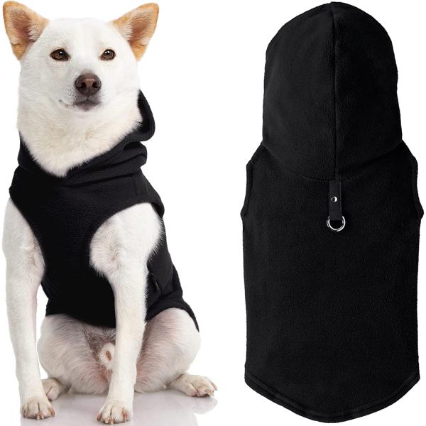 商品名Gooby 72105-BLK-XS Fleece Vest Hoodie Black Extra SmallGooby Fleece Vest Hoodie Dog Sweater - Black, X-Small - Warm P...