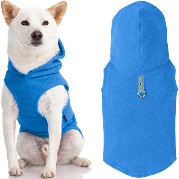商品名Gooby 72105-BLU-XS Fleece Vest Hoodie Blue Extra SmallGooby Fleece Vest Hoodie Dog Sweater - Blue, X-Small - Warm Pul...