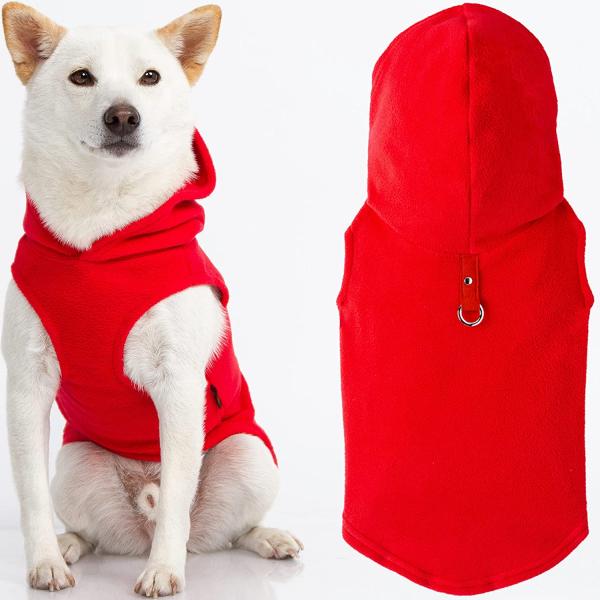 商品名Gooby 72105-RED-XS Fleece Vest Hoodie Red Extra SmallGooby Fleece Vest Hoodie Dog Sweater - Red, X-Small - Warm Pullo...