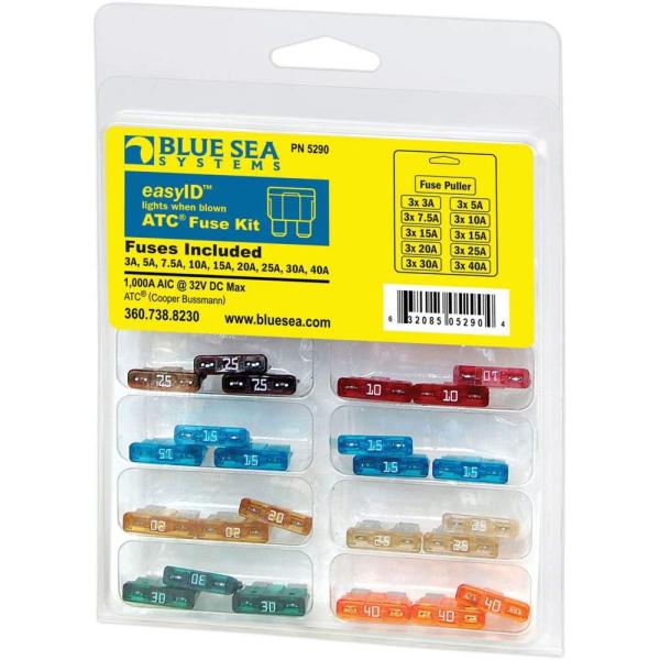 商品名Fuse ATC easyID 31 Piece KitBlue Sea Systems 5290 EasyID Illuminating ATC Fuse Kit, Beigeブランド：Blue Sea Systems商品サイズ：S...