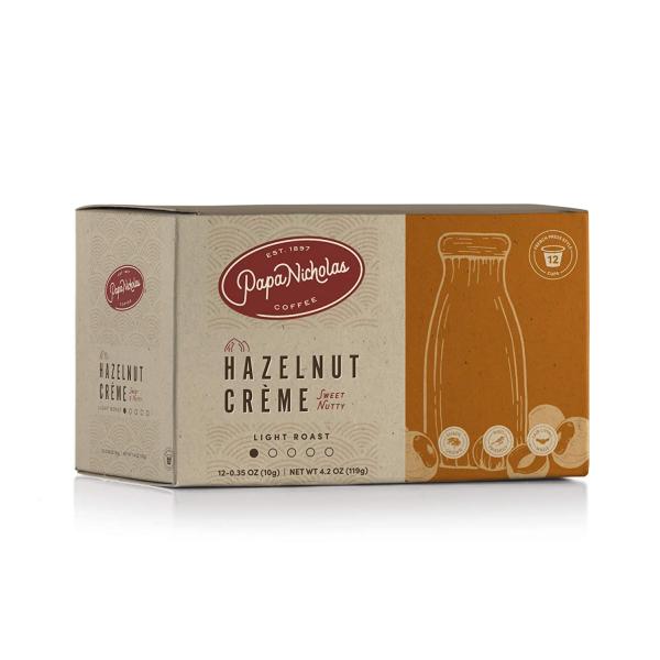 商品名Papanicholas Coffee Single Serve Coffee Cups, Fits Keurig K Cup Brewers, Hazelnut Cr me 12 Coffee Podsブランド：Papanichol...