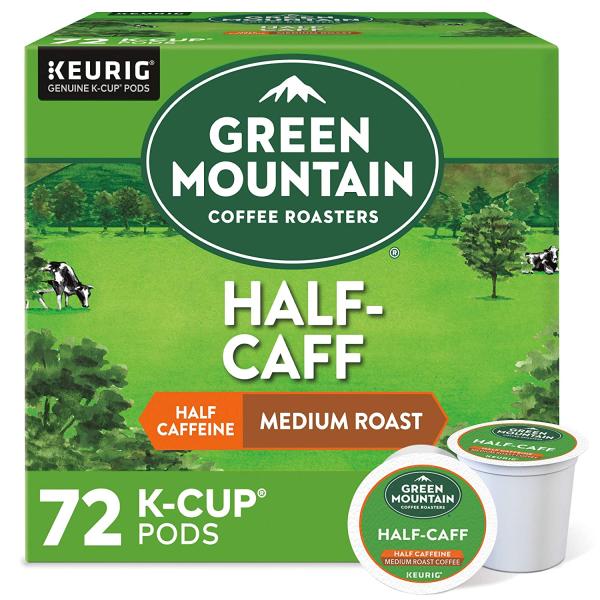 商品名Green Mountain Coffee Half-Caff, Regular/Med Roast K-Cup Portion Pack for Keurig K-Cup Brewers, 72-Count by Green Mou...