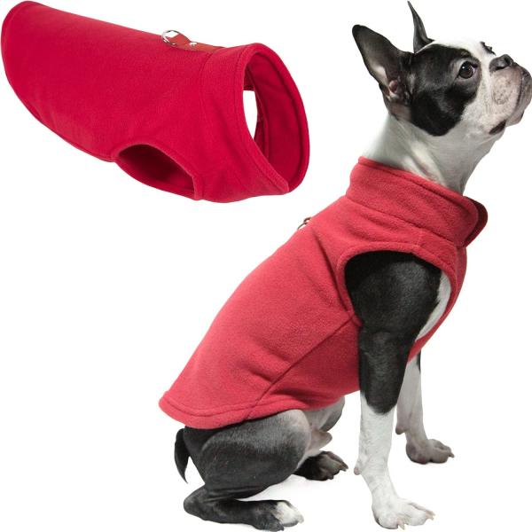 商品名Gooby Every Day Fleece Cold Weather Dog Vest for Small Dogs, Red, Medium by GoobyGooby Fleece Vest Dog Sweater - Red,...