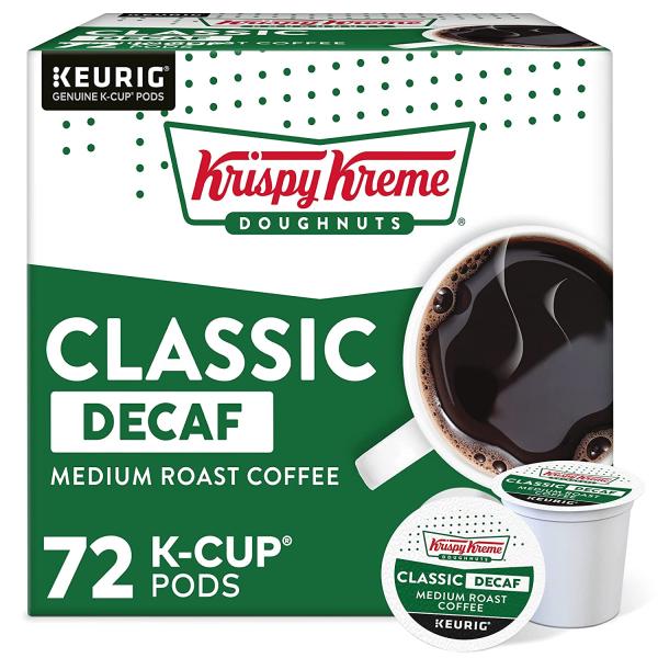 商品名Krispy Kreme Classic Decaf, Single-Serve Keurig K-Cup Pods, Medium Roast Coffee Pods, 12 Count (Pack of 6)ブランド：Krispy...