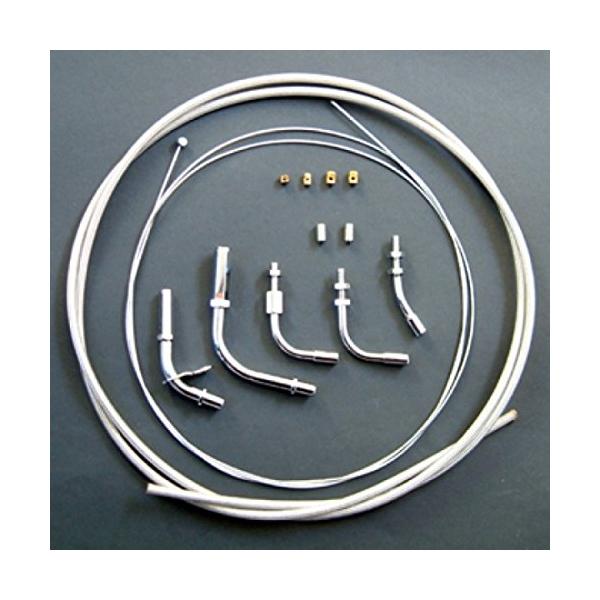 商品名: VENHILL u01 ? 4-175ユニバーサルオートバイ編組ステンレススチールスロットルケーブルキット Venhill U01-4-175 Universal Motorcycle Braided Stainless Stee...