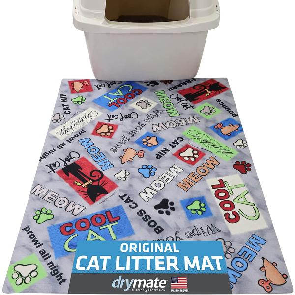 商品名Drymate Original Cat Litter Mat, Contains Mess from Box for Cleaner Floors, Urine-Proof, Soft on Kitty Paws -Absorben...