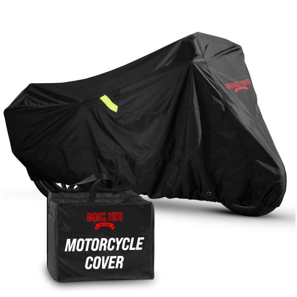 商品名: Badass Moto Gear WX バイク用カバー ? 夜間反射オートバイ安全ストライプ ? 防水 ? 防熱 ? フロントガラスライナー ? 通気孔 ? オートバイロックポケット S ブラック BMGMCS Badass Mo...