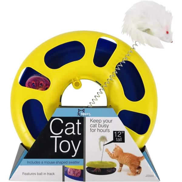 商品名Kole Bulk buys OD386-1 Ball Track Cat Toy with Mouse Swatterブランド：Kole商品サイズ：高さ：9.9 cm横幅：24.8 cm奥行：29.1 cm 商品番号：OD386-K...