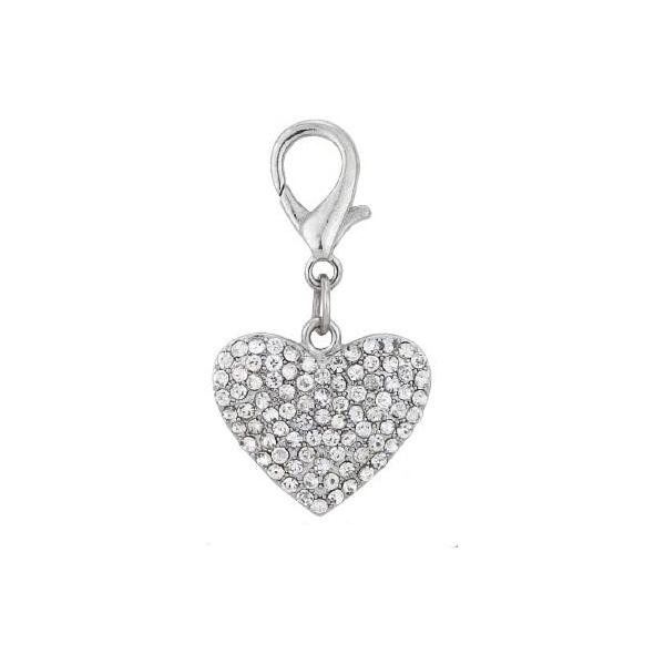 商品名PETFAVORITES  Couture Designer Fancy Bling Rhinestone Heart Pet Cat Dog Necklace Collar Charm Pendant Jewelry (Crysta...