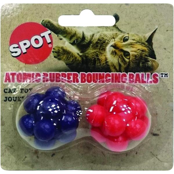 商品名SPOT Atomic Bouncing Ball Cat Toy 2pcs Size:Pack of 2ブランド：SPOT商品サイズ：Pack of 2高さ：2.2 cm横幅：9.4 cm奥行：10.4 cm 商品番号：2341.P...