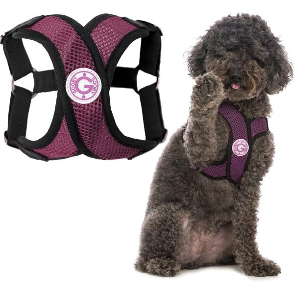 商品名Gooby Comfort X Step In Harness - Purple, Large - No Pull Small Dog Harness Patented Choke-Free X Frame - Perfect on ...
