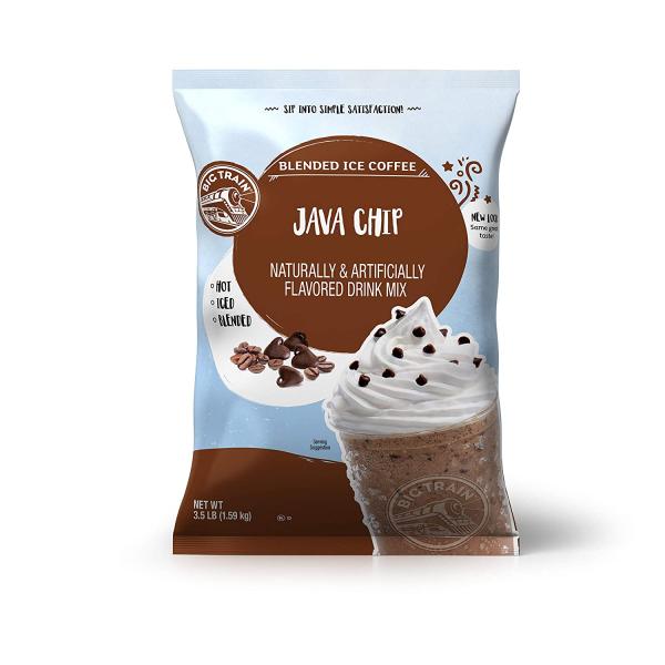 商品名Big Train Blended Ice Coffee, Java Chip, 3.5 Pound, Powdered Instant Coffee Drink Mix, Serve Hot or Cold, Makes Blend...