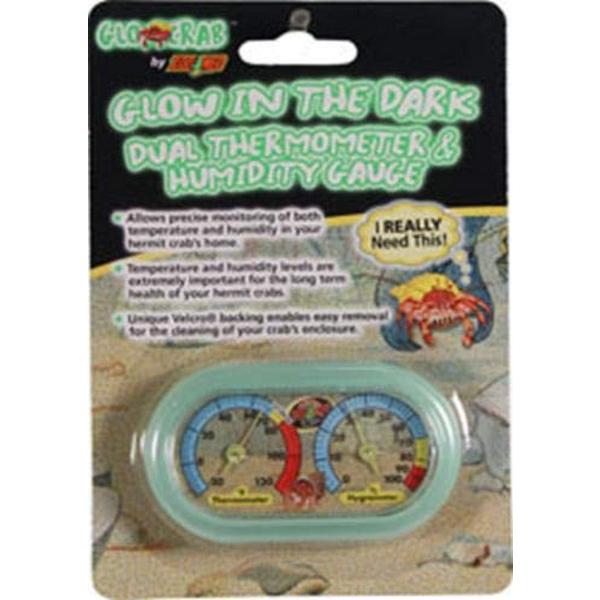 商品名Zoo Med Hermit Crab Home Dual Thermometer &amp; Humidity Gauge Glow in the DarkZoo Med Thermometer Humidity Gauge, Gr...