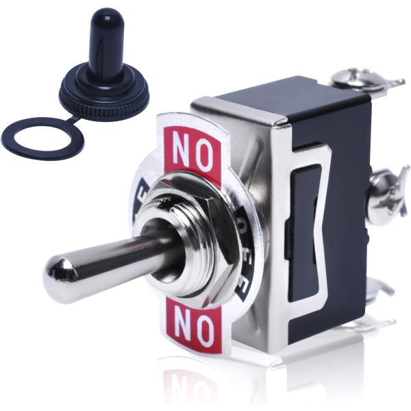 商品名ポドイHeavy Duty MomentaryトグルスイッチW /ブートfor 20 A 125 V SPDT 3用語( on ) -off-（on）スイッチPodoy Momentary Switch Toggle Rocker H...