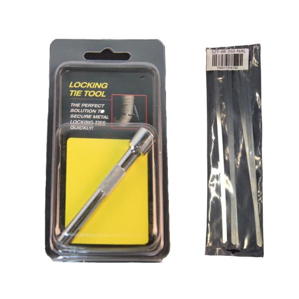 商品名: HiwowSport エキゾーストヘッダー ヒートラップ ロックタイ締めツール + 8mm ステンレススチールコーティング ロックケーブル ジップタイ 6本 HiwowSport Exhaust Header Heat Wrap ...