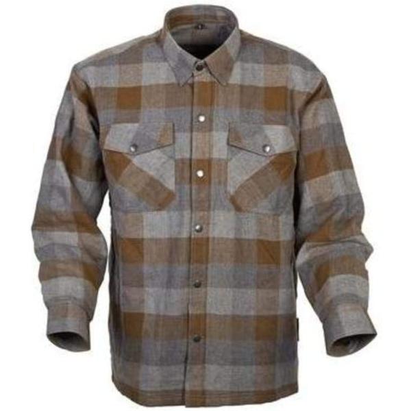 商品名Scorpion EXOコバートフランネルシャツ（L）（TAN/ブラウン）ScorpionEXO Covert Men's Long Sleeve Motorcycle Flannel Riding Shirt with Pocket...