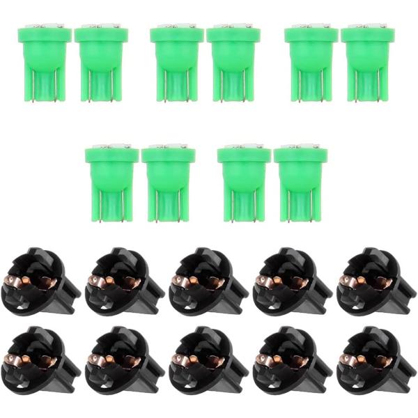 商品名CCIYU 10pcs Instrument Panel Dash LED Light Bulbs Sockets + 10pcs T10 6-3020-SMD Blue LED BULBS (green)ブランド：cciyu商品サイ...
