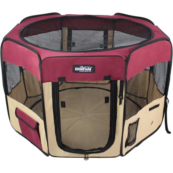 商品名EliteField 2-Door Soft Pet Playpen, Exercise Pen, Multiple Sizes and Colors Available for Dogs, Cats and Other Pets (...