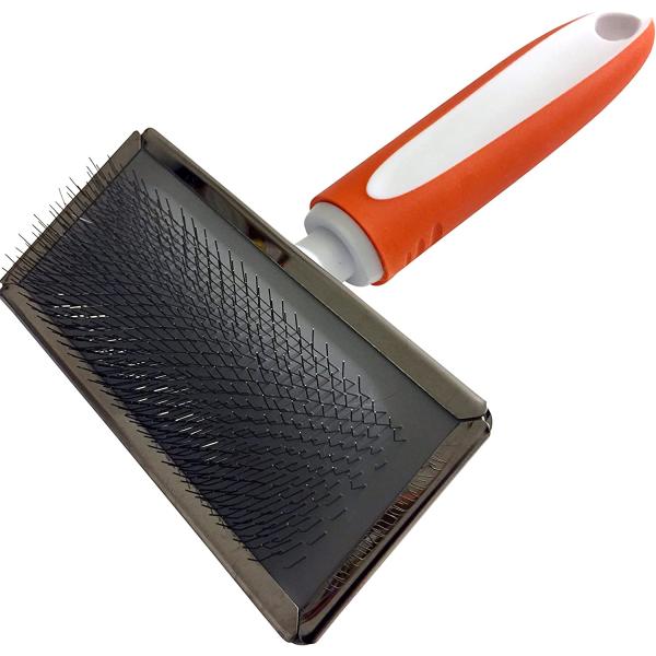 商品名Pixikko Soft Slicker Brush - Medium/Large - for Dogs &amp; Cats Daily Grooming Orange - Whiteブランド：Pixikko商品サイズ：Large高...