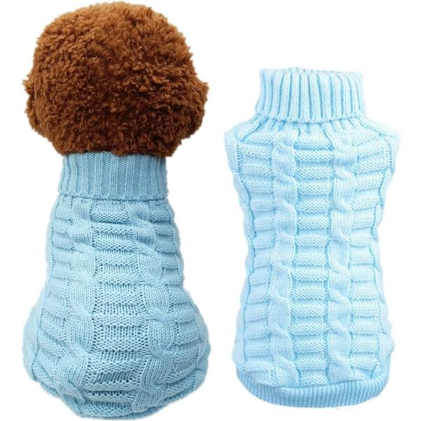 商品名Knitted Braid Plait Turtleneck Sweater Knitwear Outerwear for Dogs &amp; Catsブランド：Wiz BBQT商品サイズ：S高さ：6.2 cm横幅：13 cm奥行：...