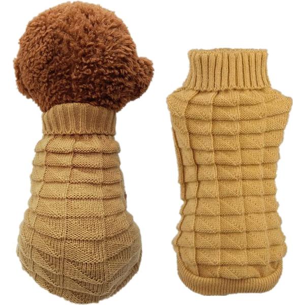 商品名Knitted Braid Plait Turtleneck Sweater Knitwear Outerwear for Dogs &amp; Catsブランド：Wiz BBQT商品サイズ：XL高さ：4 cm横幅：11.4 cm奥行...