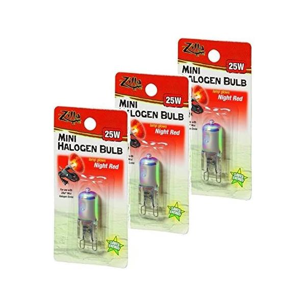 商品名Zilla Mini Halogen Lamp Reptile Bulb, 25-watt, Night Red (3 Pack)ブランド：Zilla商品サイズ：1 Count (Pack of 3)高さ：2.1 cm横幅：11.1 ...