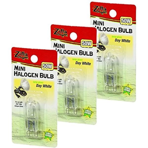 商品名Zilla Mini Halogen Lamp Reptile Bulb, 50-watt, Day White (3 Pack)ブランド：Zilla商品サイズ：3 Count (Pack of 1)高さ：3.4 cm横幅：6.4 c...