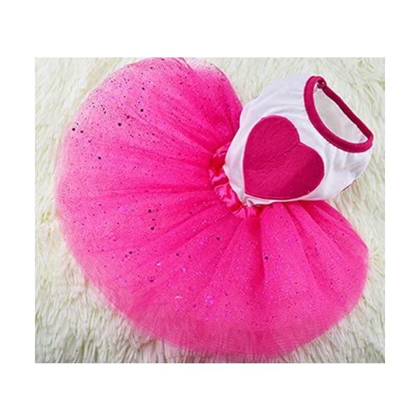 商品名Idepet Spring Summer Pet Dog Cat Puppy Tutu Princess Dress Heart Printed Lace Skirt Dog Clothes Dog Costume (XL)ブランド：...