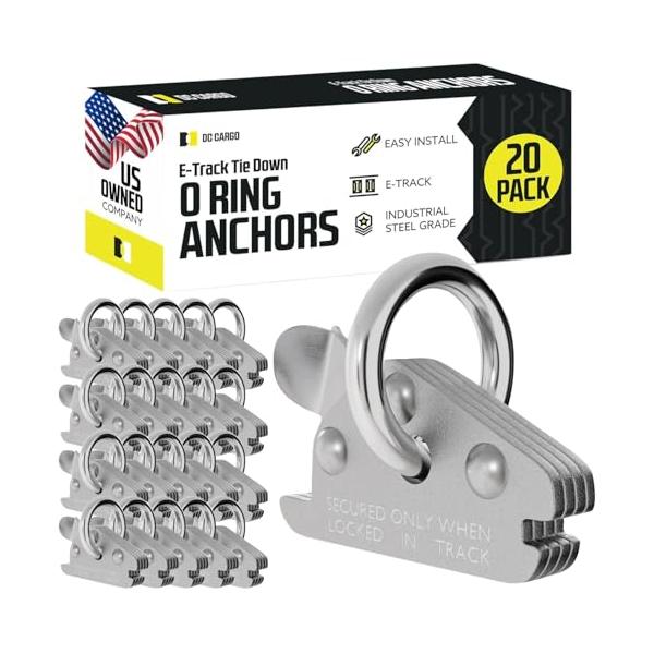 商品名: CRSEAFH ペアレント 20-pack CRSEAFH DC Cargo Mall Extra Heavy Duty Steel O-Ring (Pack of 20) 6000Lbs Break Strength - E T...