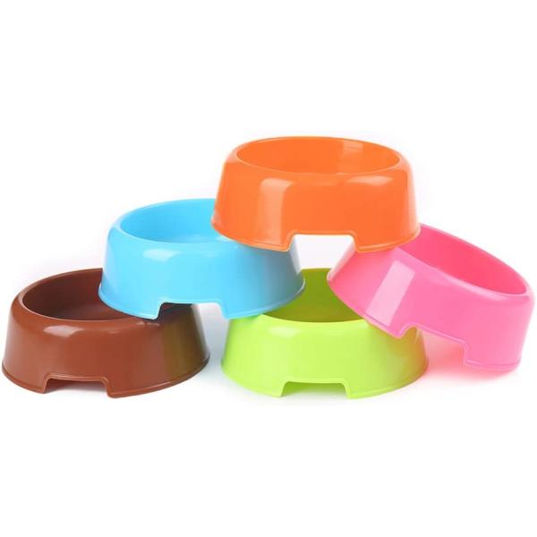 商品名：5Pcs/Set Plastic Candy Color Pet Cat Dog Puppy Rabbit Animal Practical Food Water Bowl-Random Colorブランド：Bettli商品サイズ：...