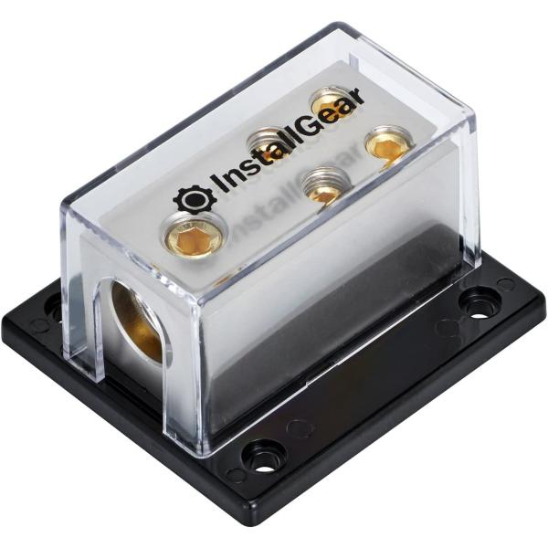 商品名(インストールギア) InstallGearパワーディストリビューションブロック 1/0 Gauge In - (4) 4/8 Gauge Out IG0DBInstallGear 0/2/4 AWG Gauge Power Dist...