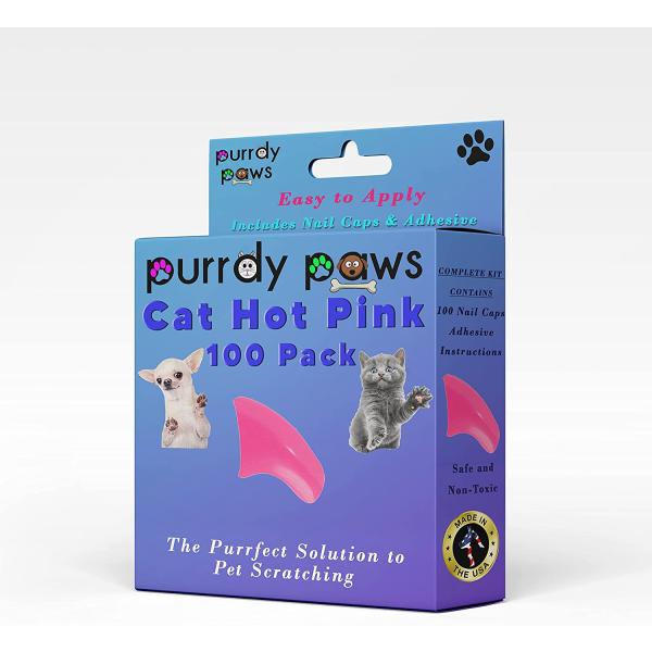 商品名Purrdy Paws 100 Pack Soft Nail Caps for Cat Claws HOT Pink Mediumブランド：Purrdy Paws商品サイズ：Medium高さ：0.8 cm横幅：5.1 cm奥行：12....