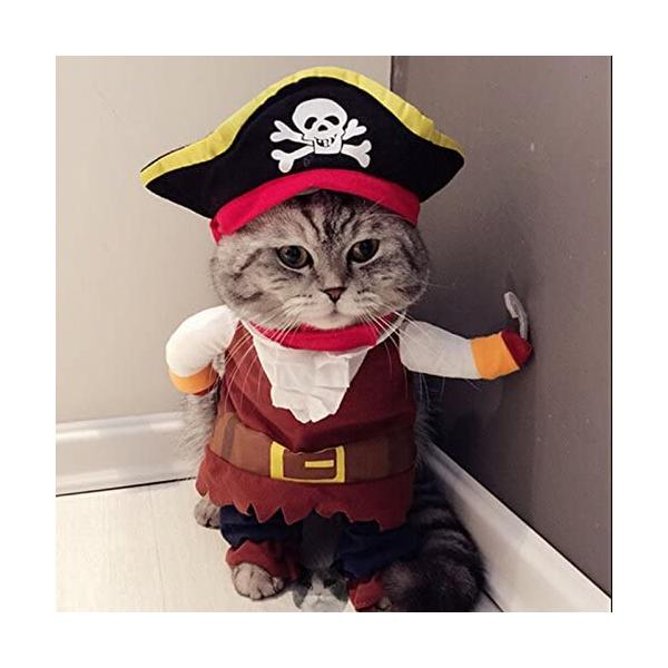 商品名Idepet New Funny Pet Clothes Pirate Dog Cat Costume Suit Corsair Dressing up Party Apparel Clothing for Cat Dog Plus ...