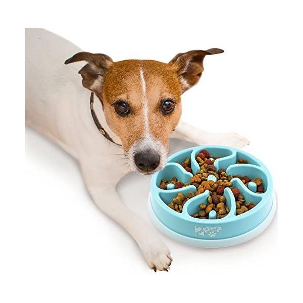 商品名猫 犬 おやつおもちゃ ペット給餌おもちゃ おやつボールSlow Feed Dog Bowl Slowly Bowly by 2PET. Fun Interactive Dog Dish for Fast Eaters. Preven...