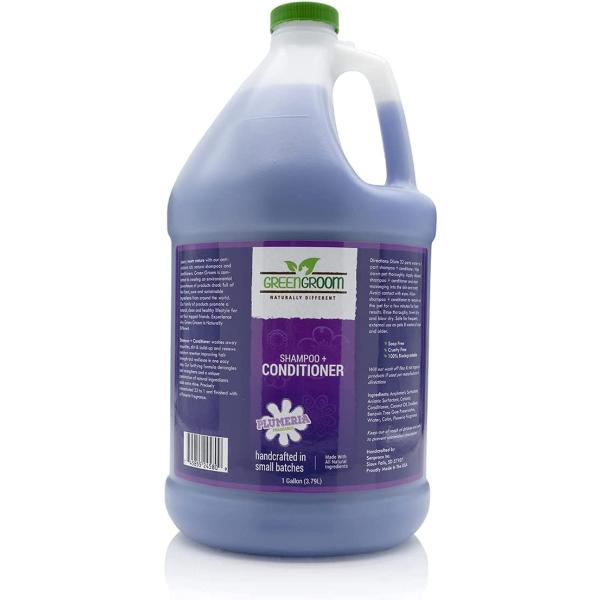 商品名Green Groom Dog Shampoo Plus Conditioner, 1 Gallon | All Natural Ingredients, Detangles and Strengthens, Renews Moist...