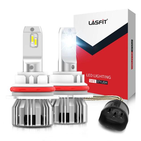 商品名:  LASFIT 9004/HB1 Powersports Bulbs for ATV/UTV, 300% Super Brighter 6000K Cool White Mini Size Plug and Play Haloge...