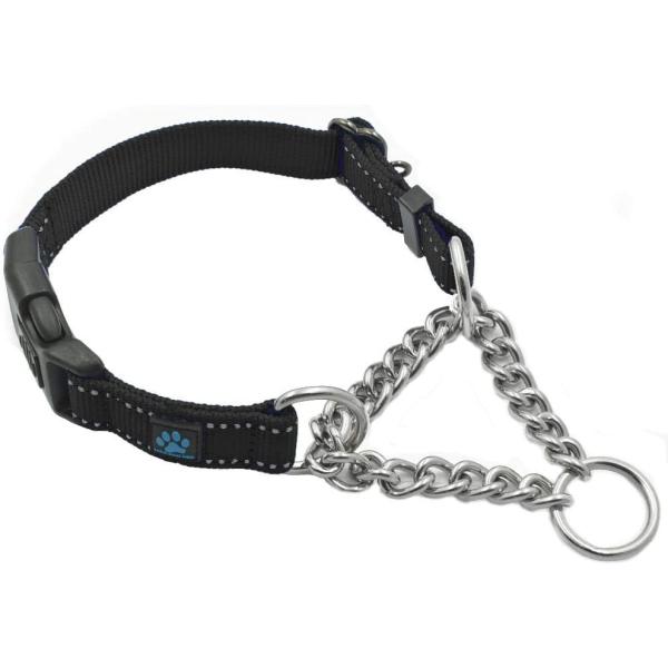 商品名Max and Neo Stainless Steel Chain Martingale Collar - We Donate a Collar to a Dog Rescue for Every Collar Sold (Small...
