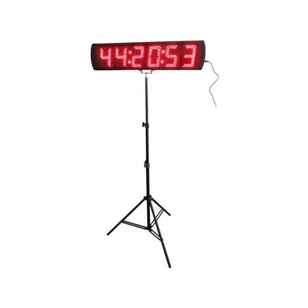 商品名BESTLED Red Color Portable 5 Inch LED Race Timing Clock for Running Events LED Countdown/up Timer Digital Marathon Ra...