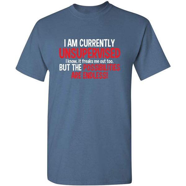 商品名Feelin Good Tees SHIRT メンズ US サイズ: Medium カラー: ブルーCurrently Unsupervised Novelty Graphic Sarcastic Funny T Shirt M Du...