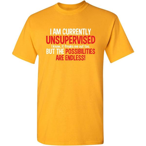 商品名現在非監督グラフィックノベルティ皮肉ファニーTシャツ US サイズ: X-Large カラー: イエローCurrently Unsupervised Novelty Graphic Sarcastic Funny T Shirt XL...