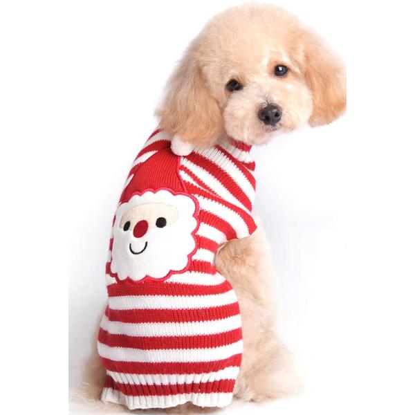 商品名BOBIBI 犬セーター クリスマス サンタ ペット 猫 冬 ニットウェア 暖かい服 MBOBIBI Dog Sweater Christmas Santa Pet Cat Winter Knitwear Warm Clothesブラ...