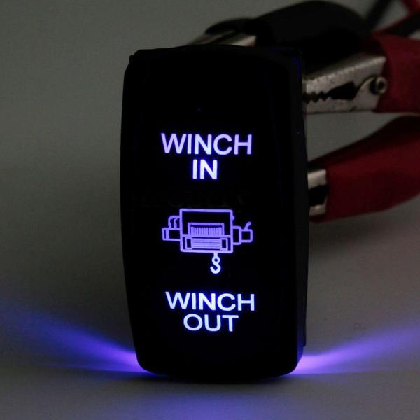 商品名Ronben Waterproof Rocker Switch Blue LED Winch In Out Light 7Pin SPDT (ON) OFF (ON)ブランド：Ronben商品サイズ：高さ：0.3 cm横幅：4.6 c...