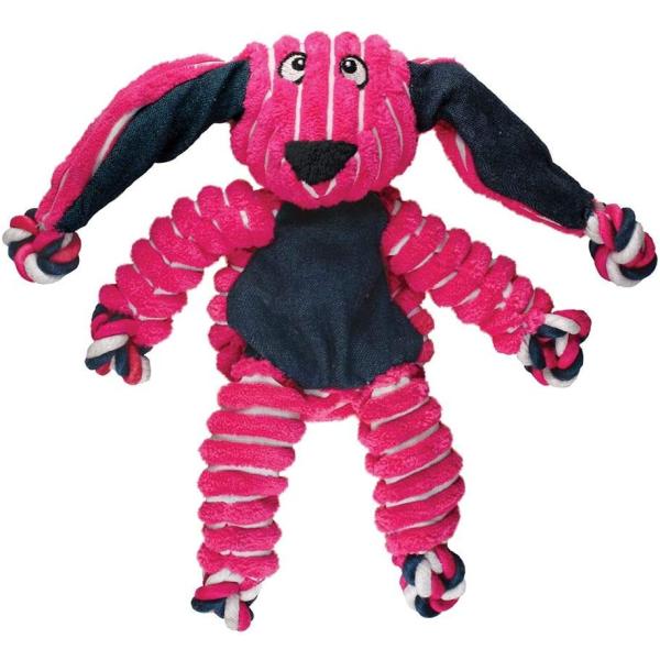 商品名ロープの結び目のコニックフロッピー、KONG - Floppy Knots Bunny - Internal Knotted Ropes and Minimal Stuffing for Less Mess - For Small/M...