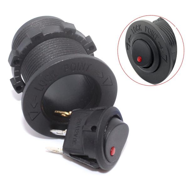 商品名Cllena 車 トラック ロッカー トグル LED スイッチシェル 3ピン オン/オフコントロール 12V (レッドライト)Cllena Car Truck Rocker Toggle LED Switch Shell 3 Pins...